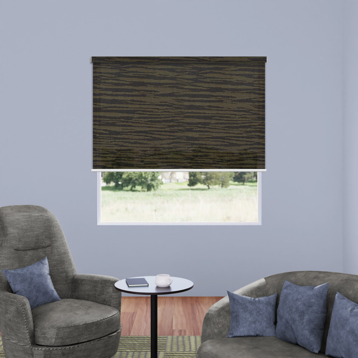Stripes Copper Translucent Roller Blind | Blindskart